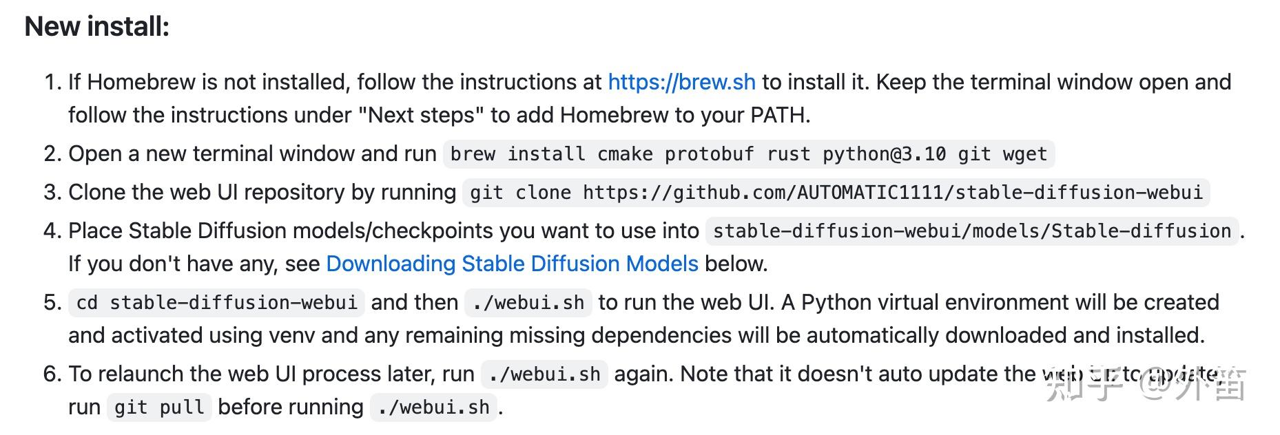 Mac本地安装部署Stable diffusion最全教程，AI绘画无痛入门指南 - 知乎