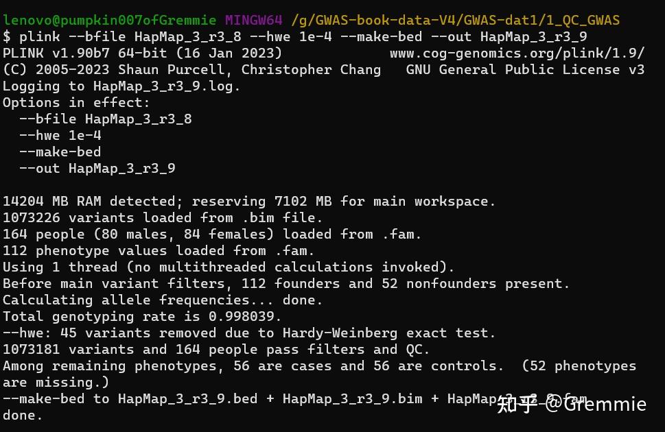 [GWAS]基于plink的（hardy-weinberg）哈温质控 - 知乎