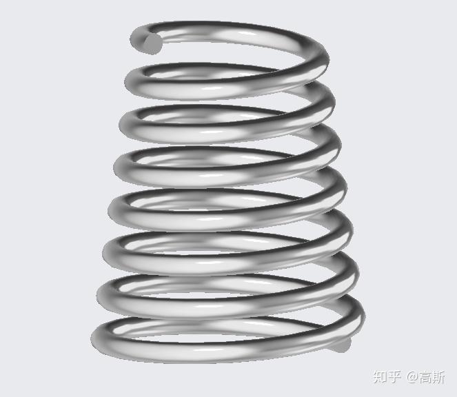 creo 锥形弹簧的画法。 - 知乎