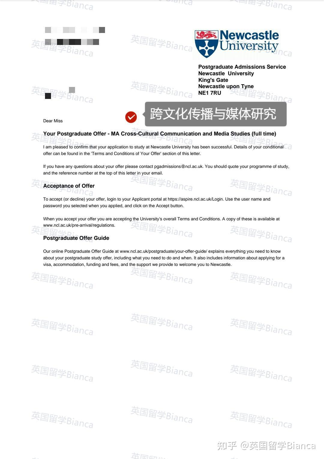 新闻学专业申请英国传媒，获取QS100 Offer! - 知乎