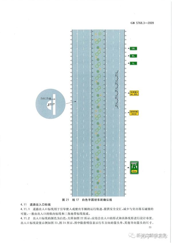 【国标】道路交通标志和标线 第3部分：道路交通标线 知乎