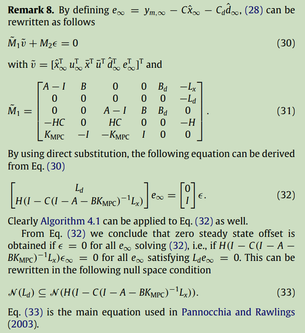 Linear offset-free model predictive control - 知乎