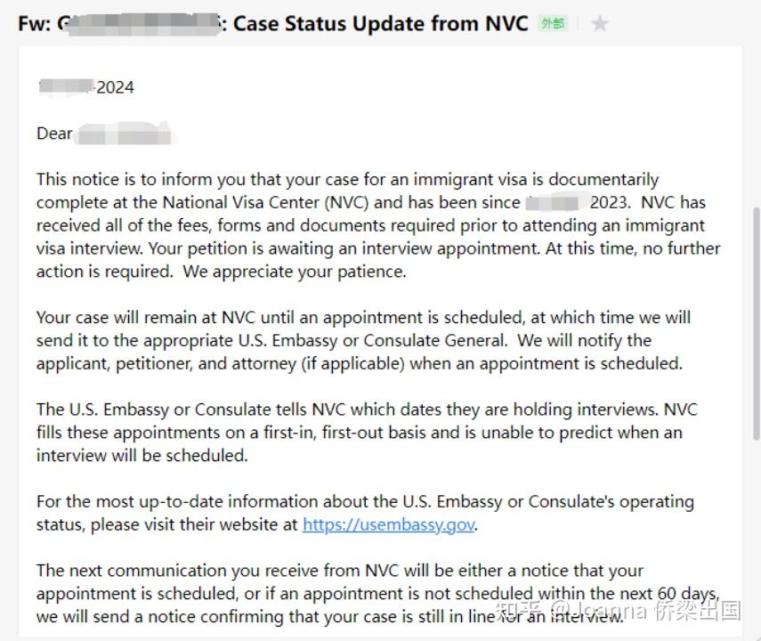 美国移民申请丨NVC审结已超过半年还没有面谈信，怎么办？ - 知乎