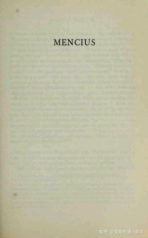 孟子,英译本,英文版,刘殿爵译,Mencius trans by D. C.LAU 1970 - 知乎