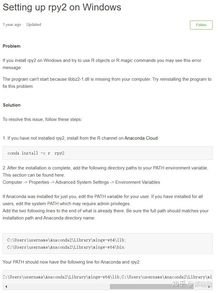 python rpy2 安装 - 知乎