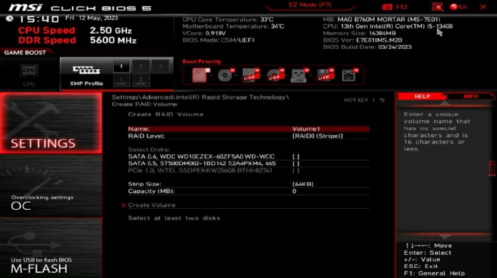 微星B760M主板启动RAID教程 - 知乎