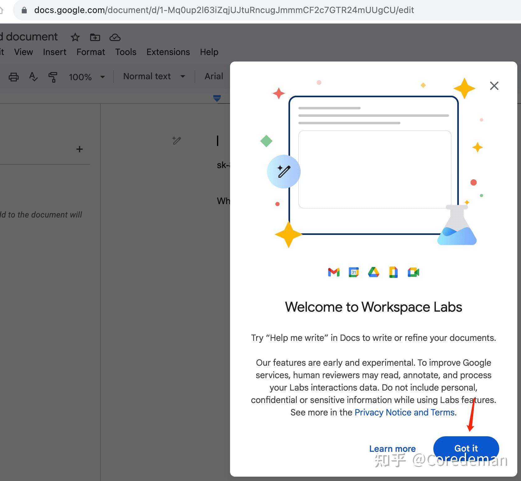 Google WorkSpace内部集成AI - 知乎