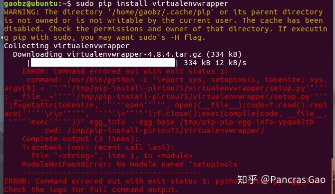 command:/usr/bin/python -c 'import sys, setuptools - 知乎