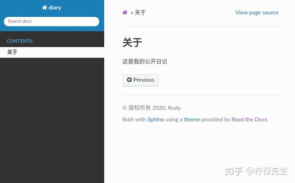 Sphinx + Read the Docs 从懵逼到入门 - 知乎
