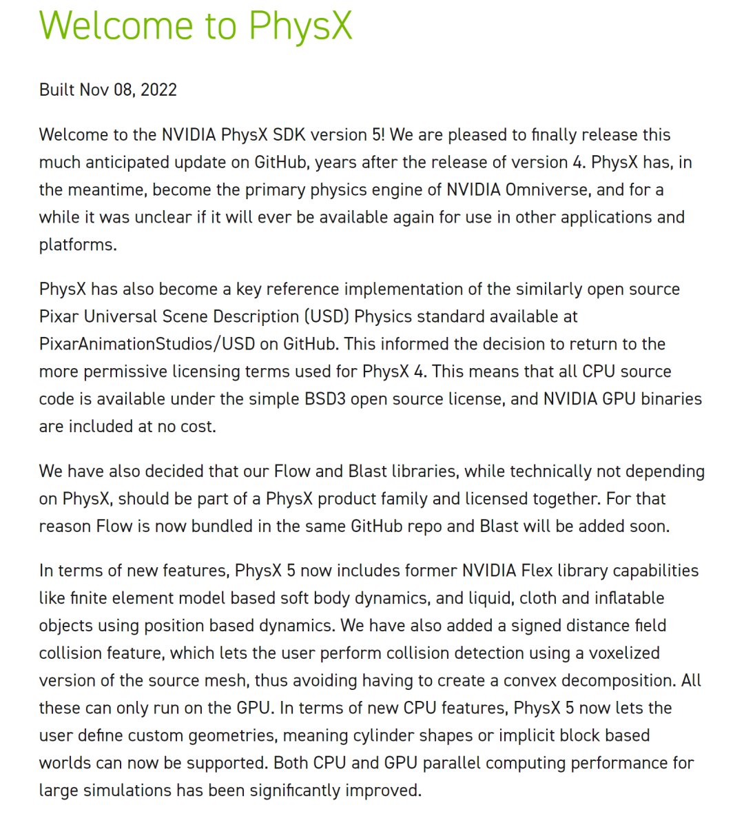 PhysX 5.0 开源了呢！ - 知乎