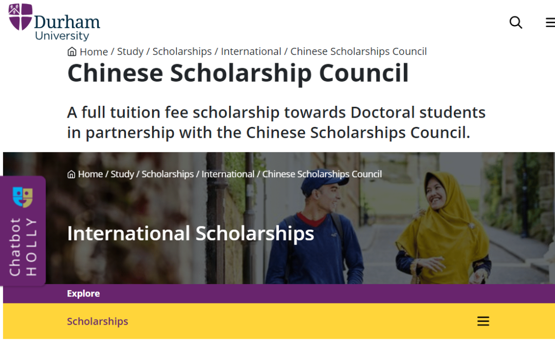 25Fall英国名校杜伦大学CSC博士奖学金申请正在进行! 免国际生学费, 还有生活津贴! 速看速申! - 知乎