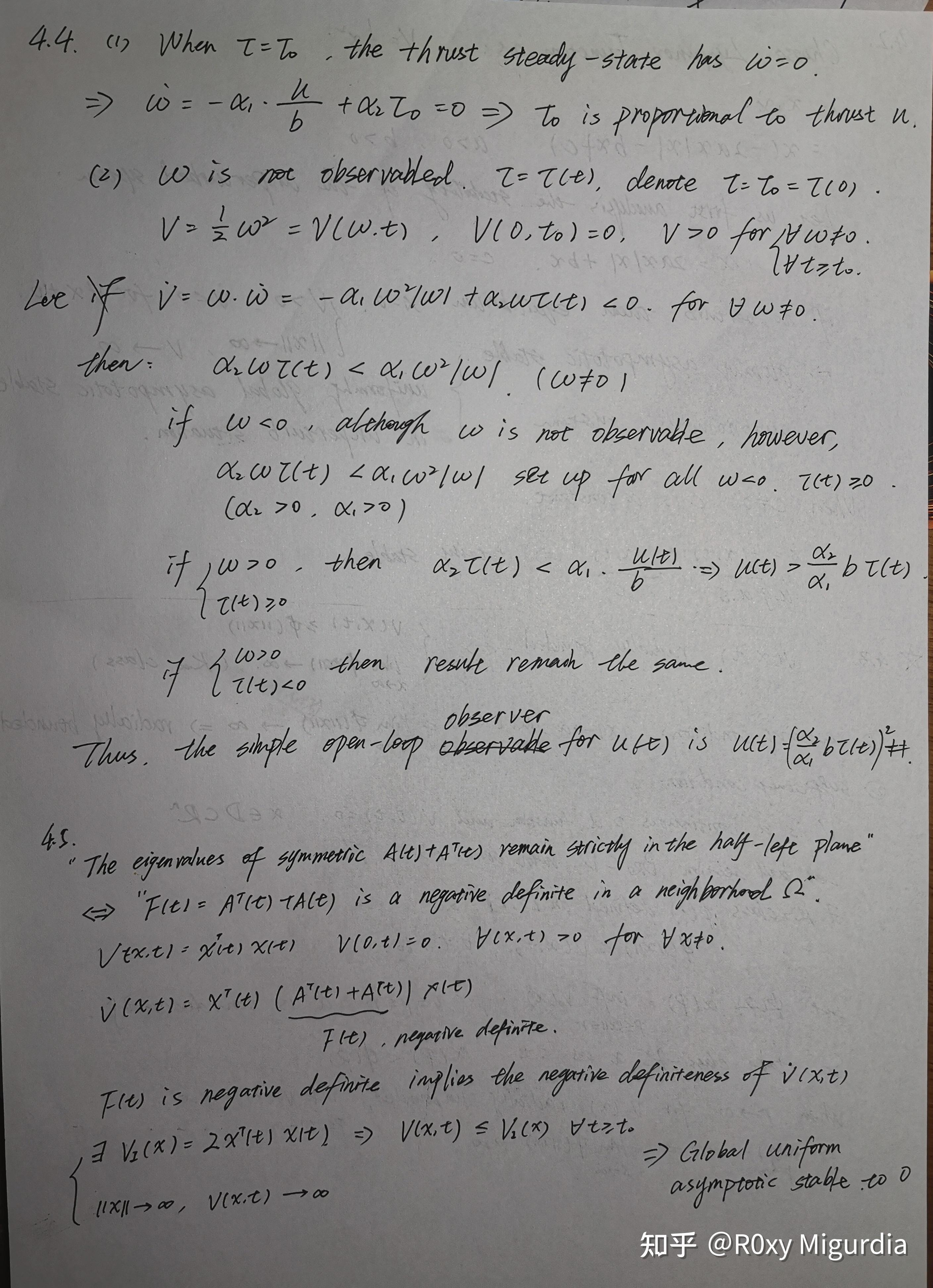Solutions for Applied Nonlinear Control Chapter 4 Exercise. 应用非线性控制 课后 ...