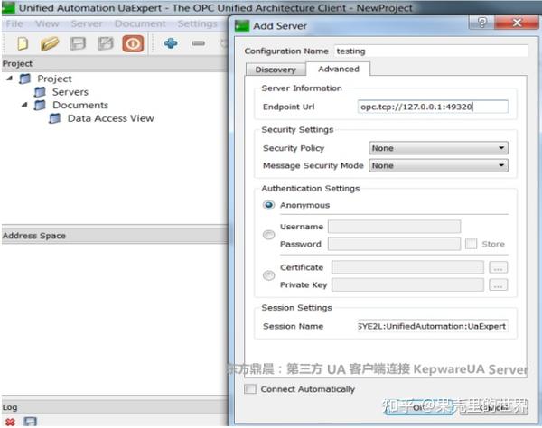 第三方OPC UA客户端如何连接Kepware UA Server？ - 知乎