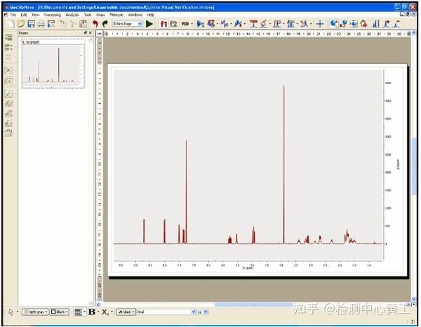 核磁谱图分析步骤：MestReNova 一维谱图处理简明指南 - 知乎