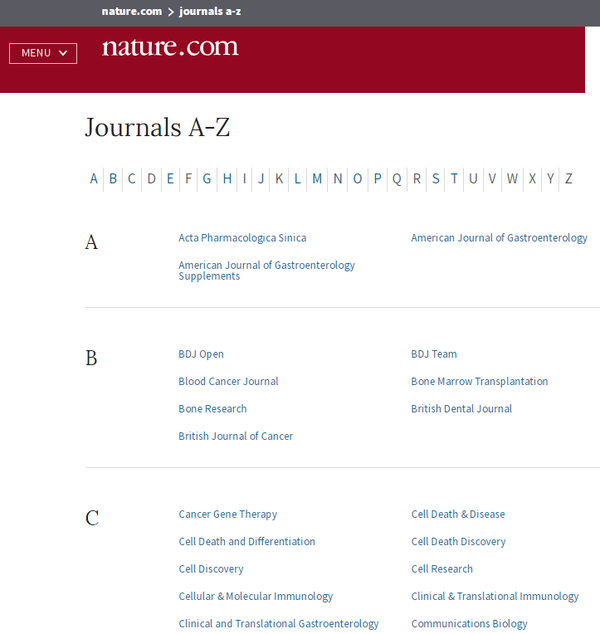 全球顶级期刊 Nature、Science、Cell 的简介、网站和期刊名单 - 知乎
