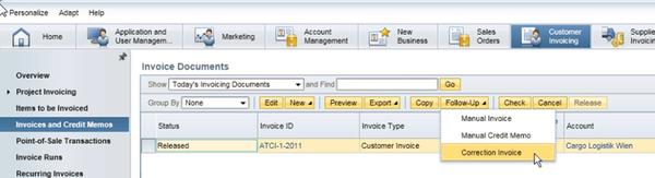 如何启用SAP Business by design里的Correction Invoice功能 - 知乎