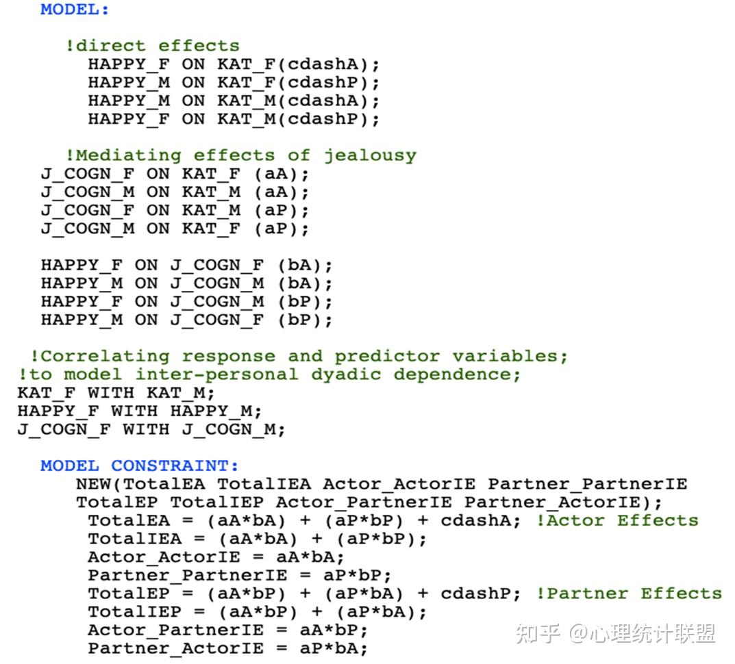 配对数据系列第三讲：主客体互倚中介模型APIMEM--利用MPLUS实现 - 知乎