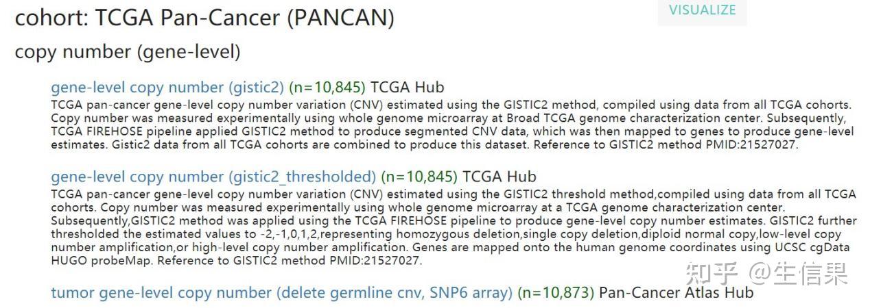 从UCSC下载TCGA数据 - 知乎