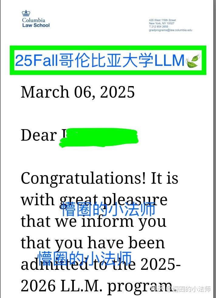 LLM/JD申请第154例（研究生篇 - Columbia LLM + NYU LLM + Michigan LLM+Virginia LLM+西北LLM） - 知乎