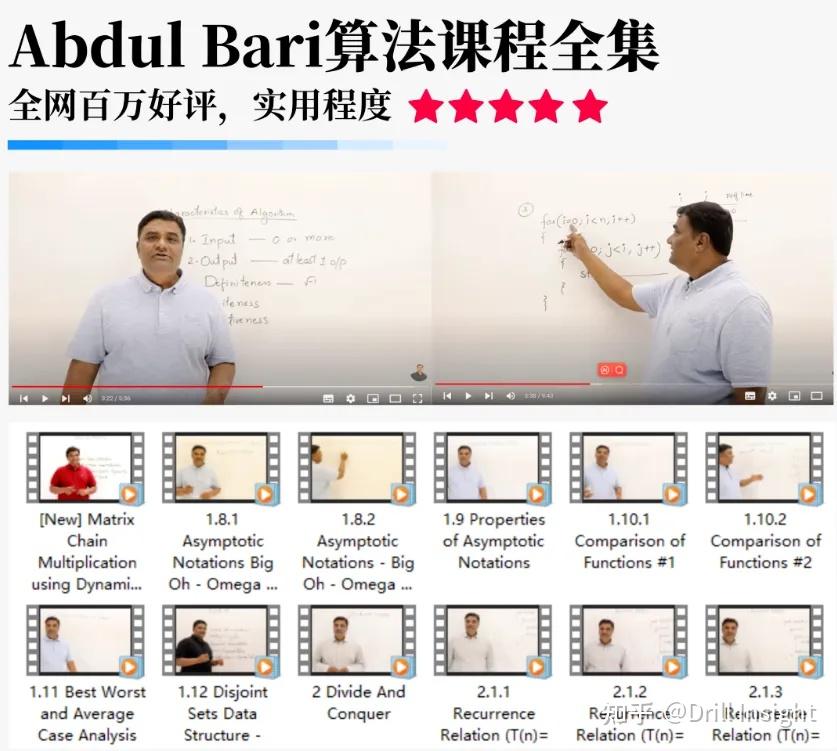 油管上的 “印度大神”Abdul Bari算法课真的有那么神吗？ - 知乎
