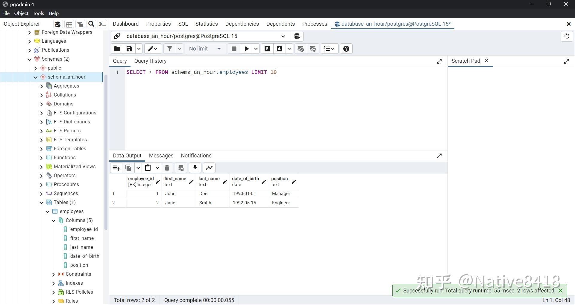 一小时实践入门 pgAdmin - 知乎