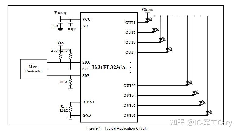 IS31FL3236A-QFLS2-TR 这款LED驱动器（ISSI） - 知乎