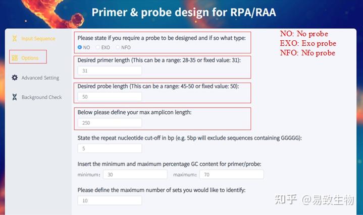 RPA RAA Primer and Probe Online Design Tool User Guide - 知乎