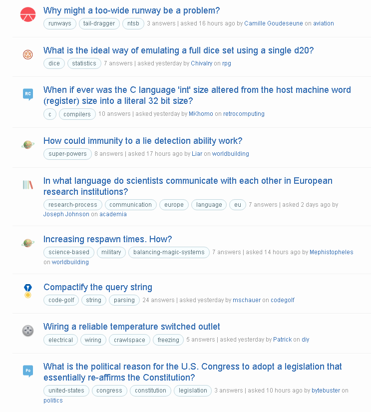 酷站推荐 - stackexchange.com - Stack Exchange