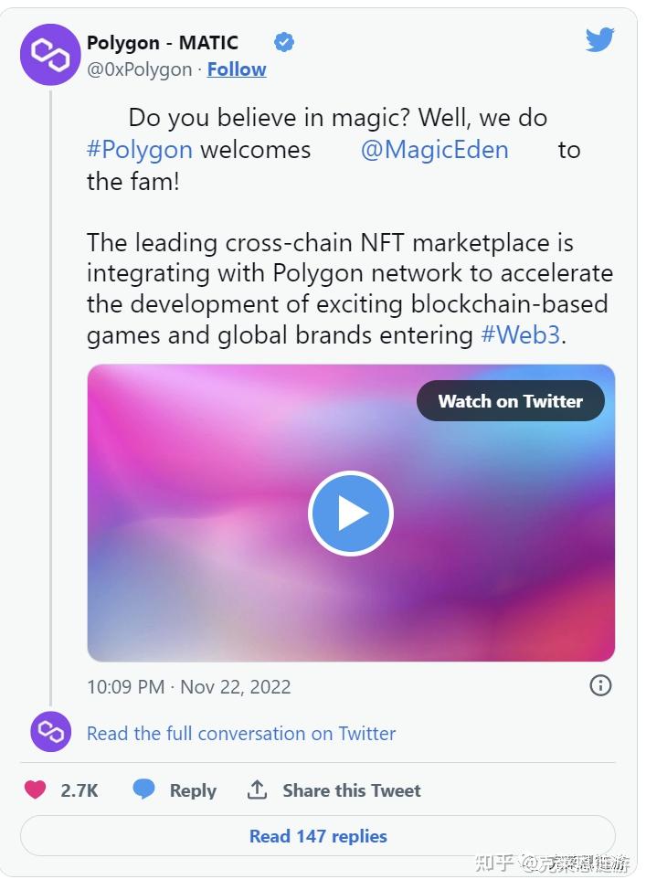 远离 Solana? Magic Eden 宣布 Polygon 一体化 - 知乎