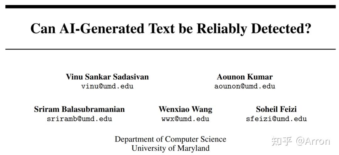 论文《Can AI-Generated Text be Reliably Detected?》译文 - 知乎