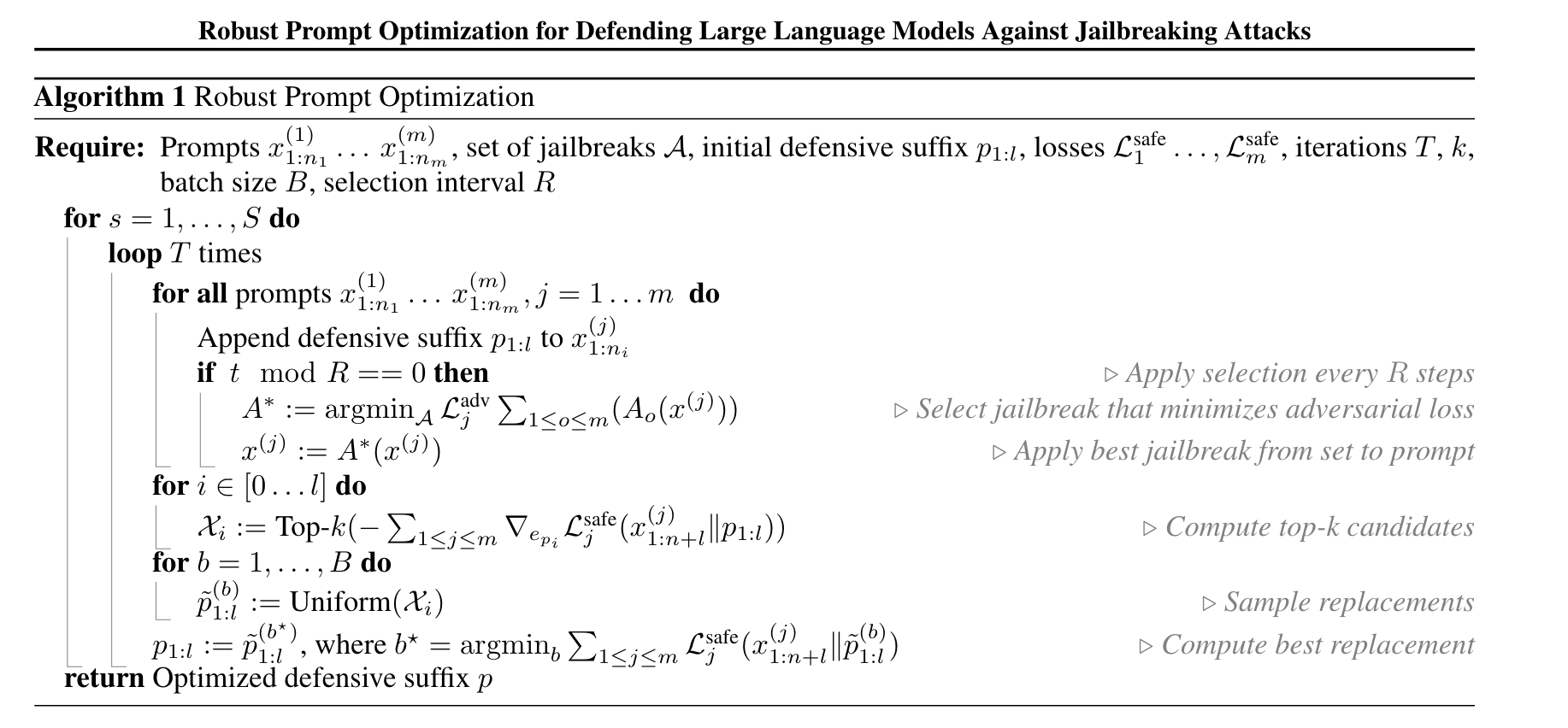 【每日论文阅读】#6 Robust Prompt Optimization for Defending Language Models Against Jailbreaking Attacks ...