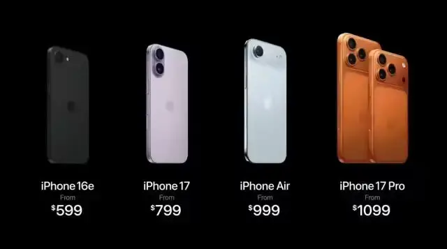 iPhone 17发布，5999元起！全系标配高刷，Air版不推荐买 - 知乎