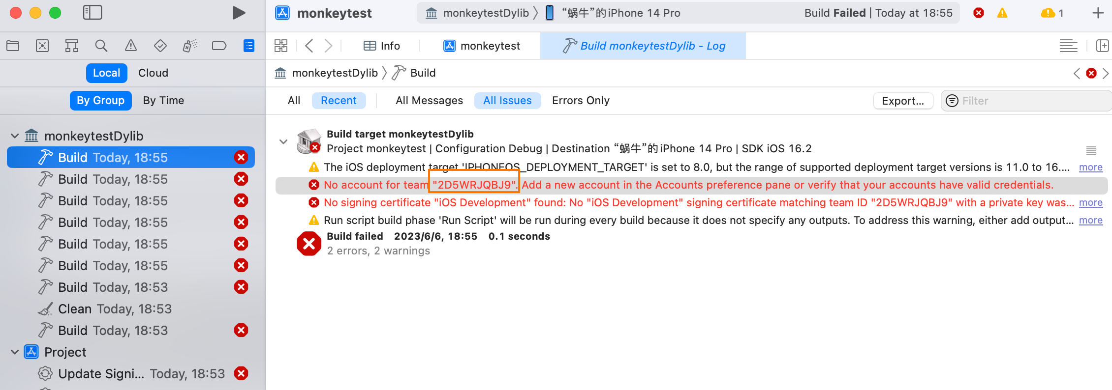 MonkeyDev + Xcode 14.x 使用过程中各种错误解决 - 知乎