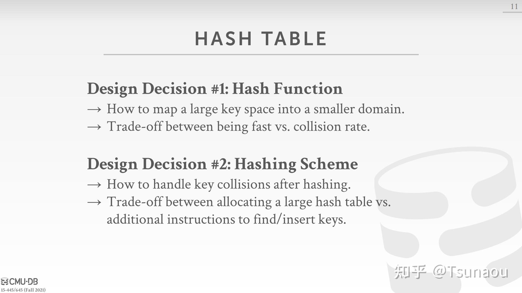 CMU-15-445 Intro to Database Systems 学习笔记 - 知乎