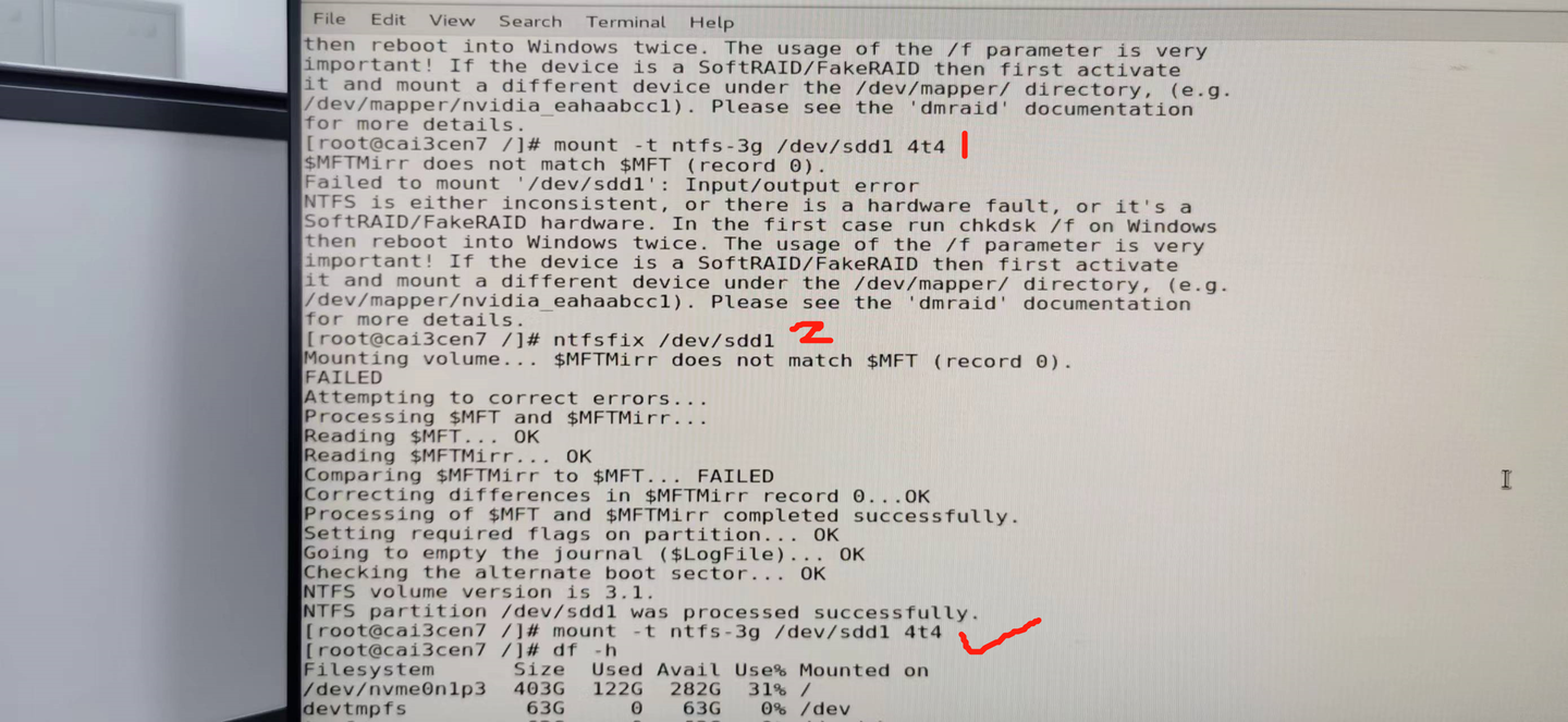 Linux下无法挂载NTFS硬盘 - 知乎