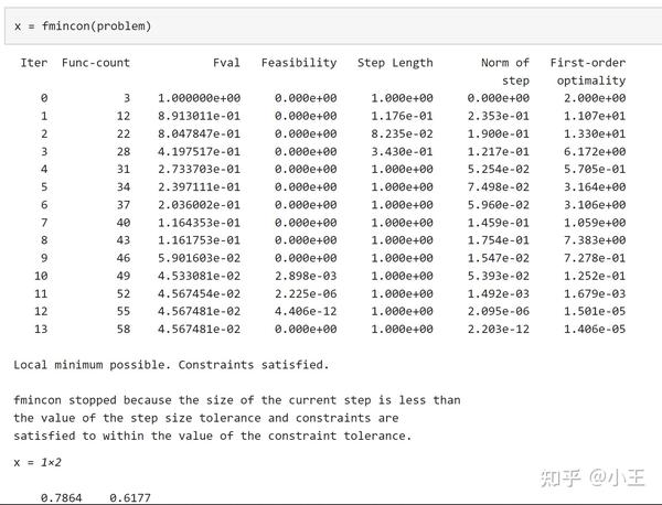 fmincon函数 - 知乎