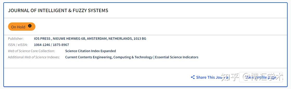 慎投！13本SCI期刊正在处于「On Hold」（附最新On Hold名单） - 知乎