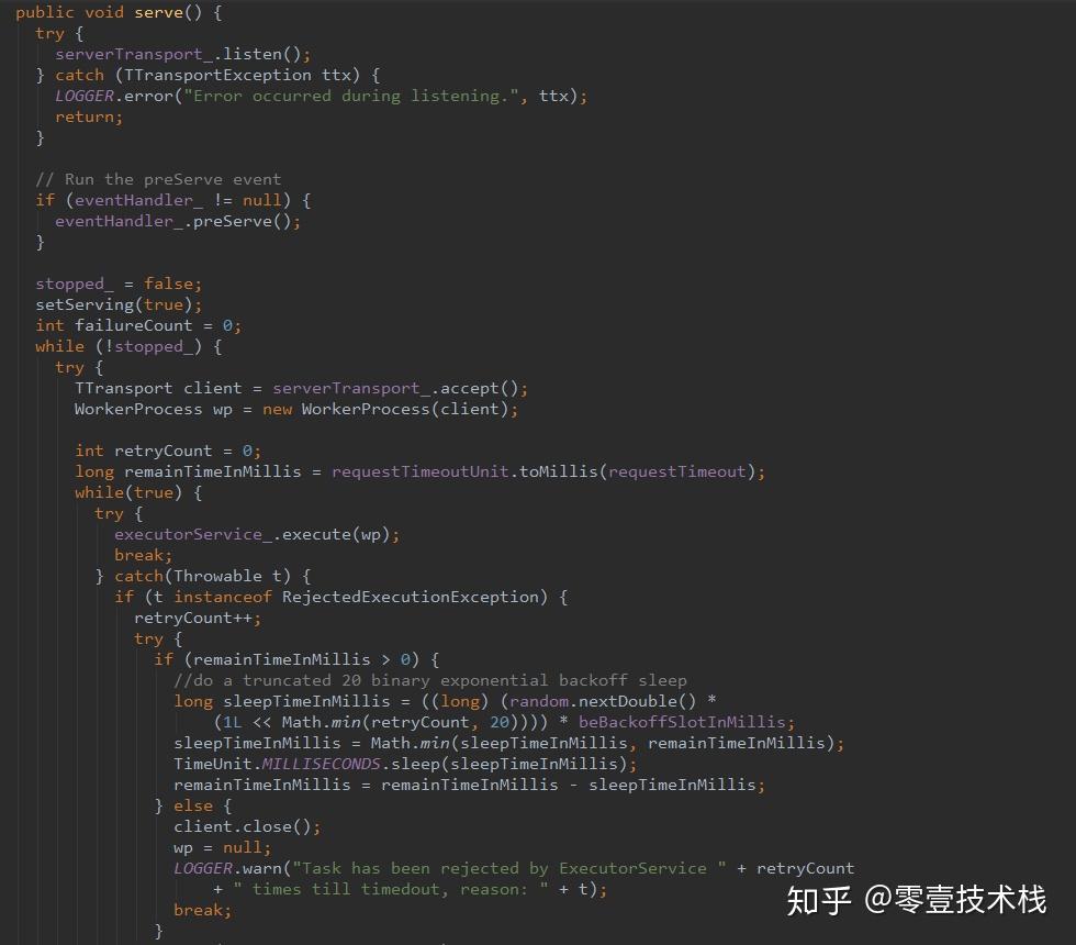 Apache Thrift系列详解(二) - 网络服务模型 - 知乎