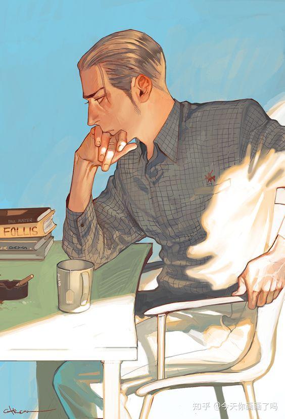 插画师分享|“你喜欢叔吗？”—画师ctk cave作品分享（叔控福音） - 知乎