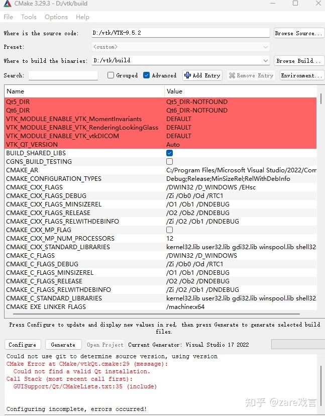 Qt6.8.0配置VTK9.5.2实操有效教程 - 知乎