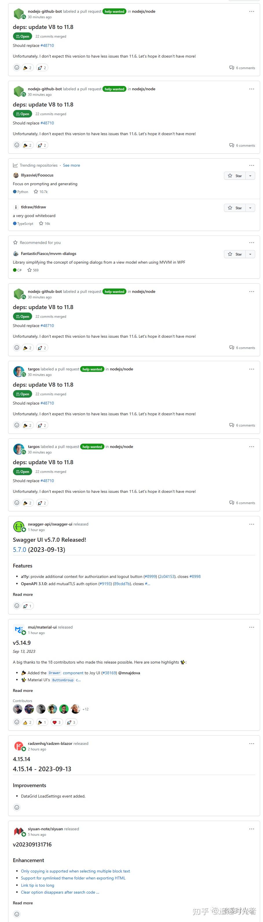我找回了我喜欢的Github Old Feed - 知乎