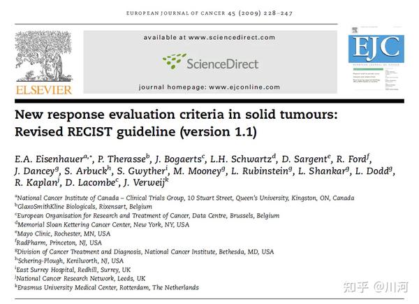 临床试验-肿瘤：RECIST 1.1 中文版 (v1.0 by 野藤/SAS茶谈) - 知乎
