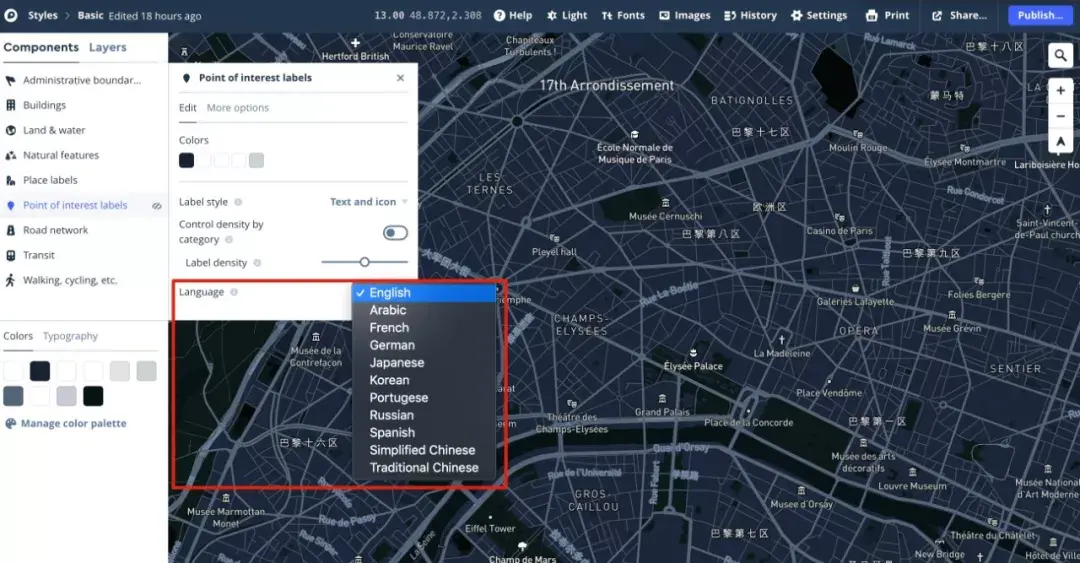 一键切换 Mapbox 地图至中文语言 | 圣诞新更 Mapbox Studio 五大亮点 - 知乎