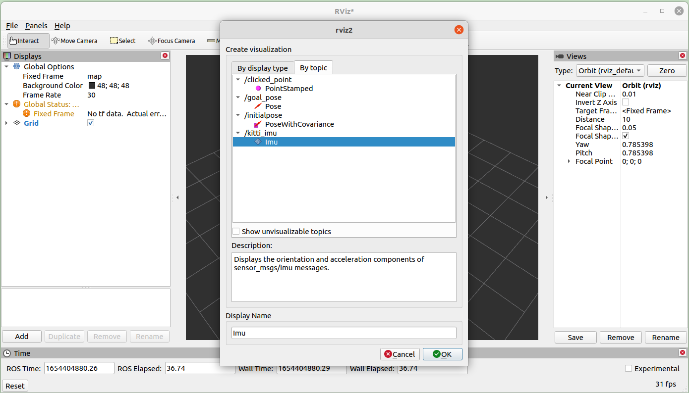 ROS 2中发布和可视化传感器数据实战系列之四：kitti公开数据集IMU数据的发布及在RViz2中的显示 - 知乎