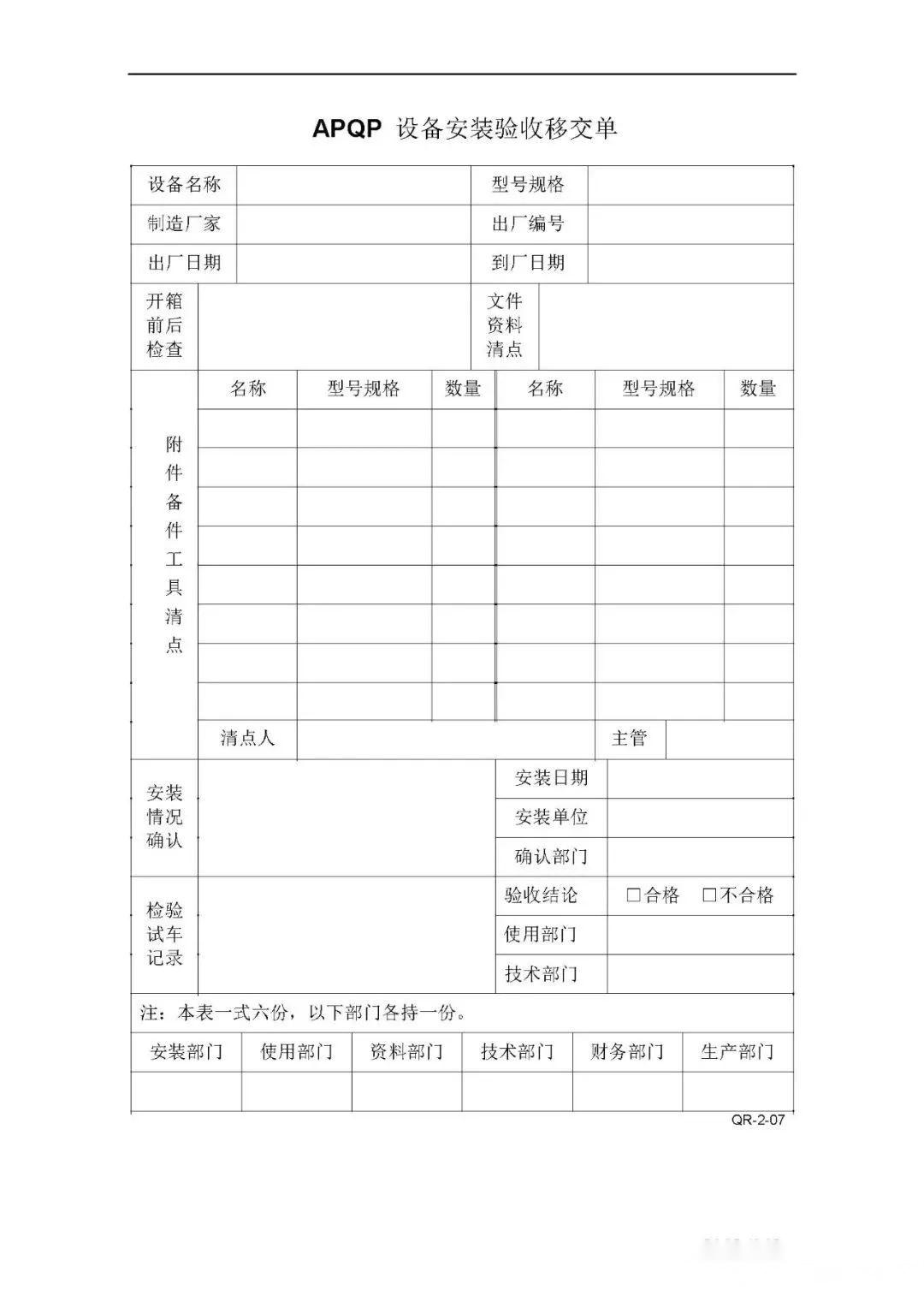 【项目管理】APQP全套表格-表单模板Word - 知乎