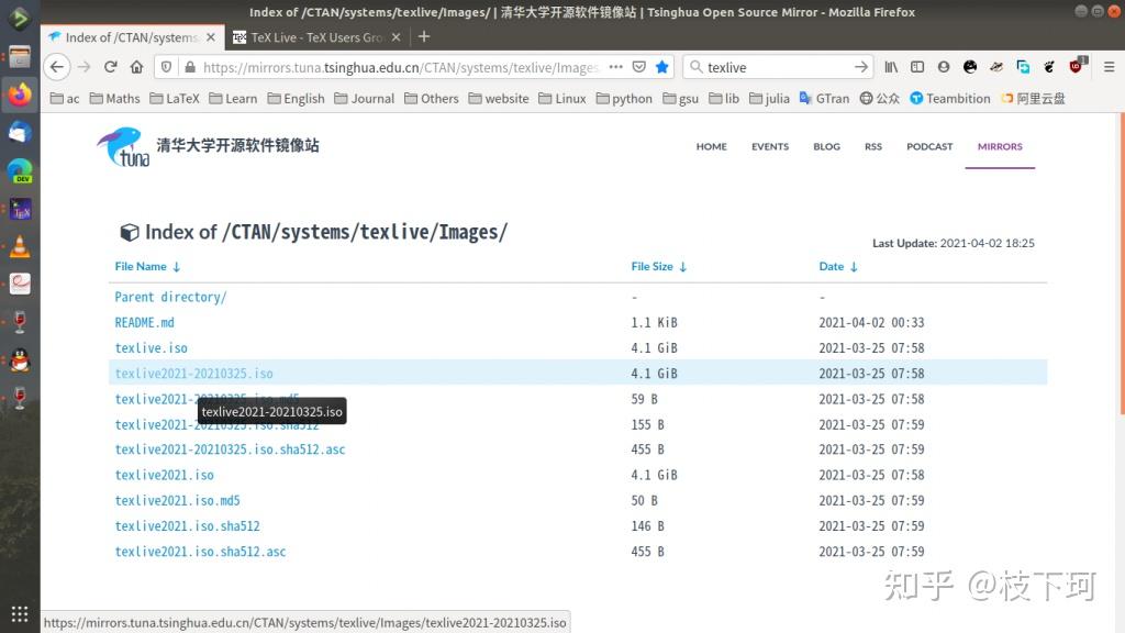 最新版 TeX Live 2021 各平台下载与安装 - 知乎