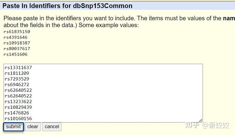 UCSC数据库上手指南（三）—— UCSC Table Browser提取dbSNP rs号在基因组上的坐标信息 - 知乎