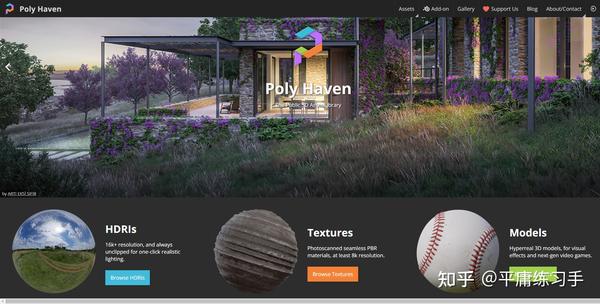 Blender宝藏网站插件模型HDRI环境贴图常用网站推荐 - 知乎