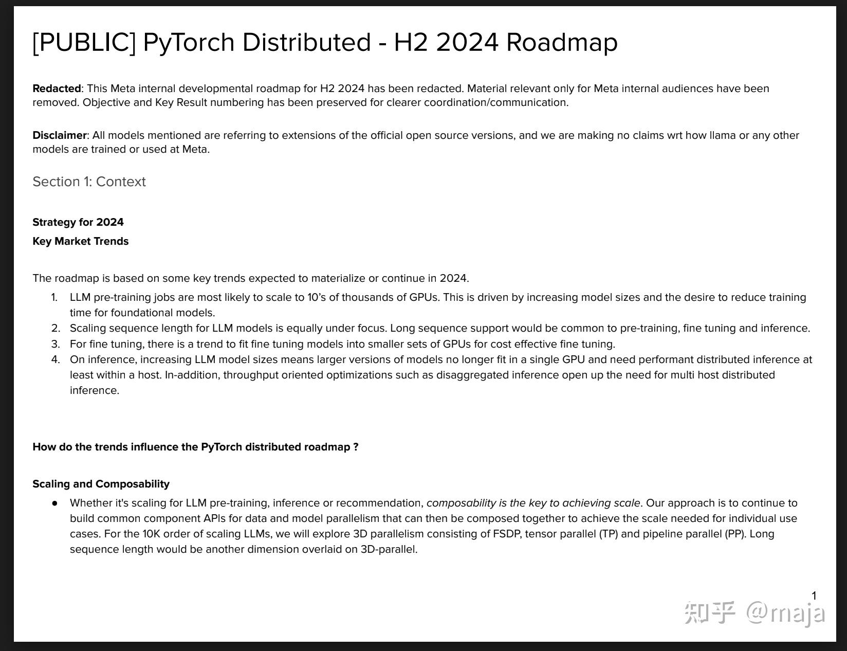 PyTorch 2024 Roadmap Release - 知乎